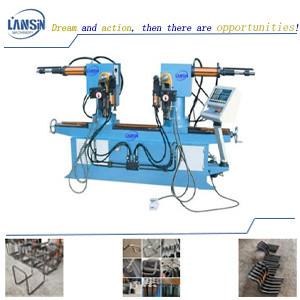 China Double Head Pipe Bending Machine Two Side Tube Bender for Rectangle Ellipse 38mm 50mm for sale