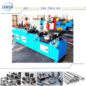 China CNC Automatic Pipe Cutting Machine 3kw 380V Servo Motor Feeding PLC Touch Screen for sale