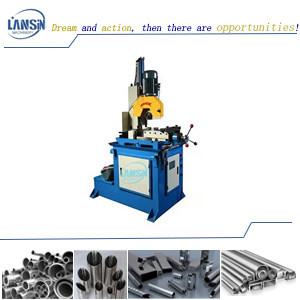 China Semiautomatic NC Pipe Cutting Machine 90 Degree 300-450mm Blade Tube Cutter for sale