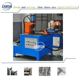China Semiautomatic Straight Curving Pipe Notching Machine NC Pipe Tubing Notcher 380V 4kw for sale