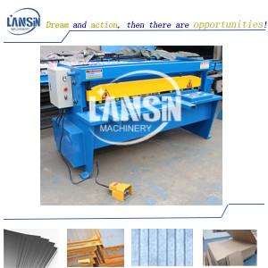 China 2mm Sheet Metal Electric Guillotine Shearing Machine Semiautomatic for sale
