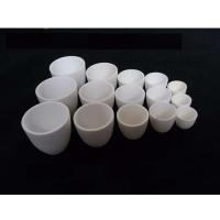 China 99.7 Alumina Ceramic Crucible Boat Precision Machined Ceramic Parts 3.93 g/cm3 for sale