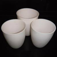 China 99.7 Alumina Ceramic Crucible Boat Precision Machined Ceramic Parts 3.93 g/cm3 for sale