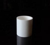 China Zirconia Ceramic Crucible 100ml ZrO2 ZrSiO4 for Induction Melting High Strength 800MPa for sale