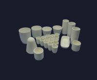China Zirconia Ceramic Crucible 100ml ZrO2 ZrSiO4 for Induction Melting High Strength 800MPa for sale