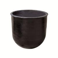 China Carbon Bonded Pure Sic Silicon Carbide Graphite Crucible 1800C for sale