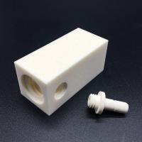 China 99% Alumina Ceramic Threaded Rod Tubes 370 MPa Bending Strength Nonporous Al2O3 for sale