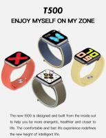 China Silicone Gel 44mm Blood Pressure Smartwatch 170mAh IWO 13 T500 for sale