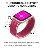 China 2020 Smart Watch T500 Strap  Call Music Player 44MM For Apple IOS Android Phone  PK IWO Watch SmartWatch Women Man FK88 for sale