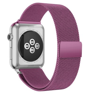 China Apple Smartwatch Band , Stainless Steel Magnetic Mesh Smart Watch Wristband for sale