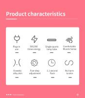China 5 Levels Lady Commercial / Home Beauty Machine , Facial Hair Removal Instrument for sale