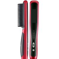 China Mini Roll Electric Hair Brush , Constant Temperature Abs Ionic Hair Straightener Brush for sale