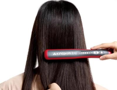China Splint Negative Ion Roll Straight Electric Hair Brush Fast Ceramic Heating for sale