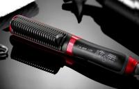 China Splint Negative Ion Roll Straight Electric Hair Brush Fast Ceramic Heating for sale