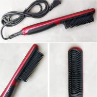 China 333 * 105 * 63 Mm Hair Dryer Brush Straightener , 33w Portable Ionic Hair Brush for sale
