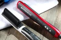 China 333 * 105 * 63 Mm Hair Dryer Brush Straightener , 33w Portable Ionic Hair Brush for sale