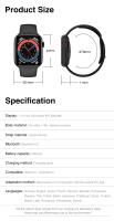 China HW22 Ble Call Heart Rate Monitor Watch Smart Watch IWO 12Pro for sale