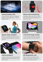 China T500 Plus Men Women 1.54inch Touch Screen Call Smartwatch For Android IOS Phone T500+ Pro V T500+ plus HW16  X6 K6 Smart for sale