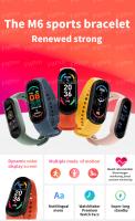 China 2021 New M6 Smart Band Bracelet Watch Fitness Tracker Heart Rate Blood Pressure Monitor Color Screen IP67 For Mobile Pho for sale