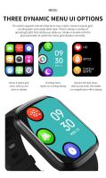 China Silica Gel 170mAh 1.57 Inch Blood Pressure Smartwatch For Xiaomi for sale