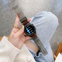 China Multicolored Width 23mm TPU Transparent Strap Glacier For Huawei Watch GT2 for sale