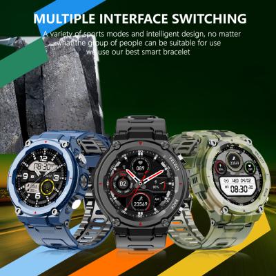 China Q998K Men 600Mah 1.28inch IP68 Waterproof Smart Watch Support Ble5.1 for sale