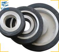 China 150x50mm PU Rubber Polishing Rollers Wheels for Steel Tank Automatic Polishing Machine for sale