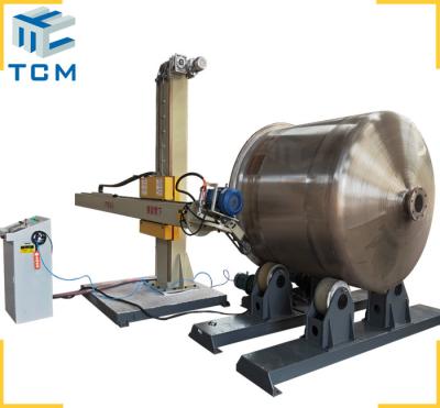 China Semi Automatic Polishing Machine For Stainless Steel Tanks And Shells Surface Buffing for sale