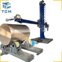 China Inox Cylindrical Tank Shell Automatic Polishing Machine 380V 12kW Inner Exterior Surface for sale