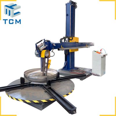 China Automatic Dish End Polishing Machine 380V 50Hz for Tank Cap Surface Grinding Buffing for sale