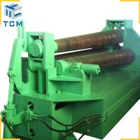 China 3 Rollers Hydraulic Cone Rolling Machine Steel Conical Cover Bender for sale