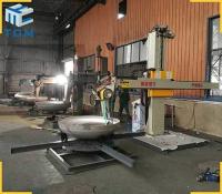 China Dished End Surface Steel Dished Head Semi Automatic Polishing Machine for sale