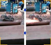 China Flat Sheet Welded Joint Grinding Polishing Machine 380V 4kW 120kg for sale