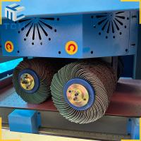 China Steel Metal Sheet Polishing Machine PLC Automatic Sanding Deburring Machine CE for sale
