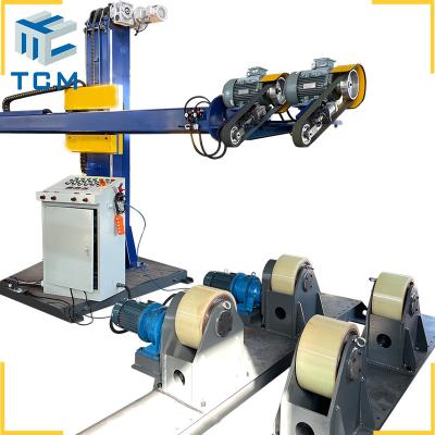 China Double Grinding Heads Industrial Tank Vessel Automatic Polishing Sanding Machine 380V 15kW for sale