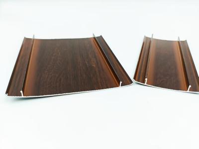China Anti Corrosion Sturdy Wood Finish Aluminium Profiles For Doors And Windows for sale
