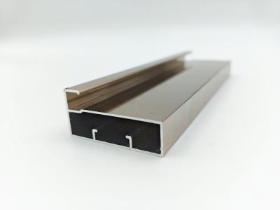 China 6063 T5 Aluminum Frame Extrusion Profiles , Waterproof Champagne Aluminium Profile for sale