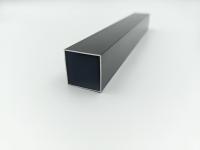 China Black Anodized Extruded Aluminum Tube / Waterproof Square Aluminum Tube for sale