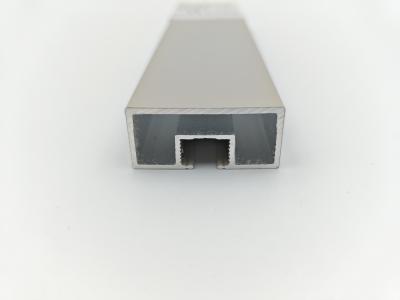 China Silver 6063 T5 Aluminium Partition Profile For Drywall / Glass Wall Systems for sale
