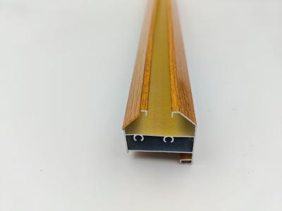 China Waterproof 6000 Series Wood Grain Aluminium Profile For Windows And Doors for sale