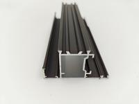 China Black Customized Aluminum Extrusion Profiles For Windows And Doors for sale
