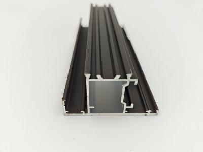 China Black Customized Aluminum Extrusion Profiles For Windows And Doors for sale