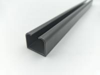 China Sliding door single track sliding door track groove aluminum alloy rail sliding rail wheel guide for sale