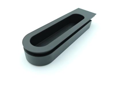 China Modern Aluminum Recessed Cabinet PullsInvisible Wardrobe Cabinet Glass Door Frame Pulls for sale