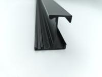 China Top-tier factories supply custom-made black anodized aluminum extruded profiles for the 6000 series of doors and windows, featuring CNC cutting and bending processes. for sale
