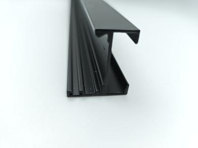 China Top-tier factories supply custom-made black anodized aluminum extruded profiles for the 6000 series of doors and windows, featuring CNC cutting and bending processes. for sale