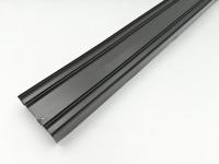 China Aluminum skirting profiles, available in 40mm, 60mm, and 80mm sizes, for use as wall protection bases or footrests. for sale