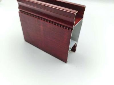 China Aluminum profiles with wood grain and colored aluminum alloy materials for doors and windows for sale
