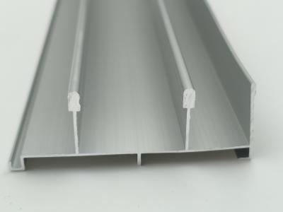 China Best-selling aluminum door track profiles for home and hotel decoration – double-door slide rails for sale