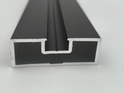 China Aluminum extruded glass partition sliding profile, ultra-thin glass door profile aluminum profile for sale